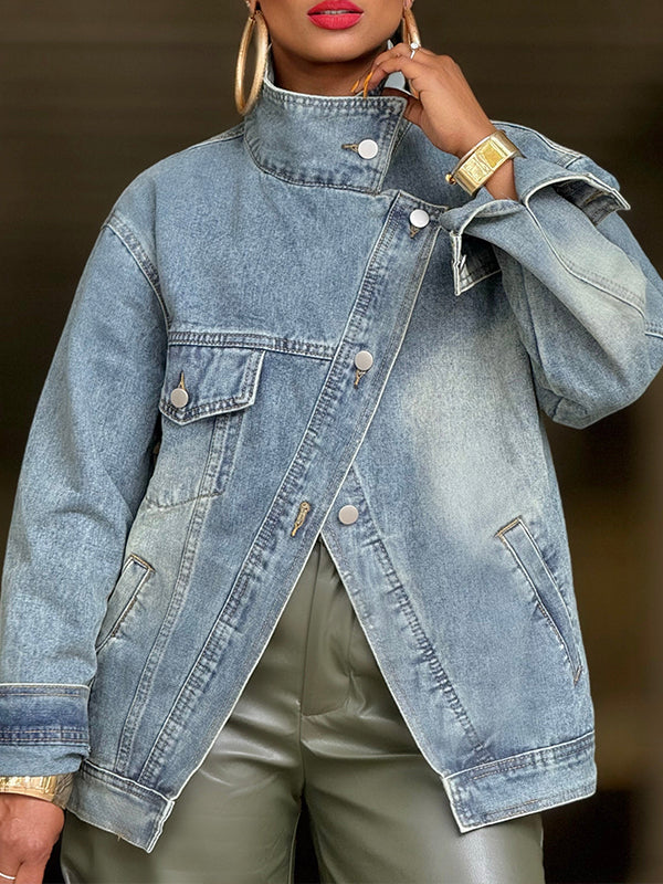 Asymmetric Denim Jacket – HAUS SAVAGE
