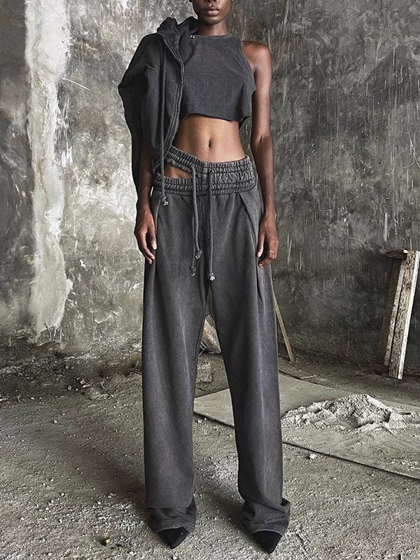 Drawstring Cutout Sweatpants – HAUS OF SAVAGE